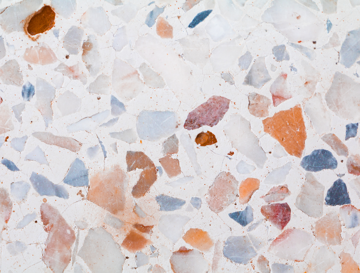 Coloured Terrazzo Floor - Pickawall