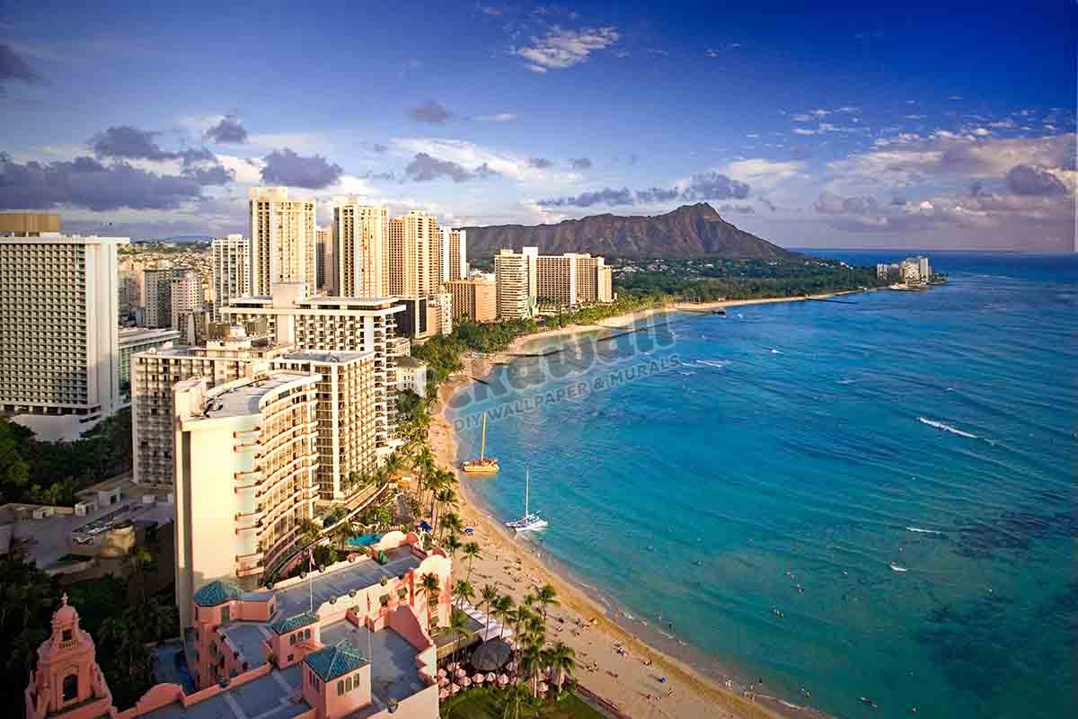 Honolulu City Oahu Island Waikiki Beach - Pickawall
