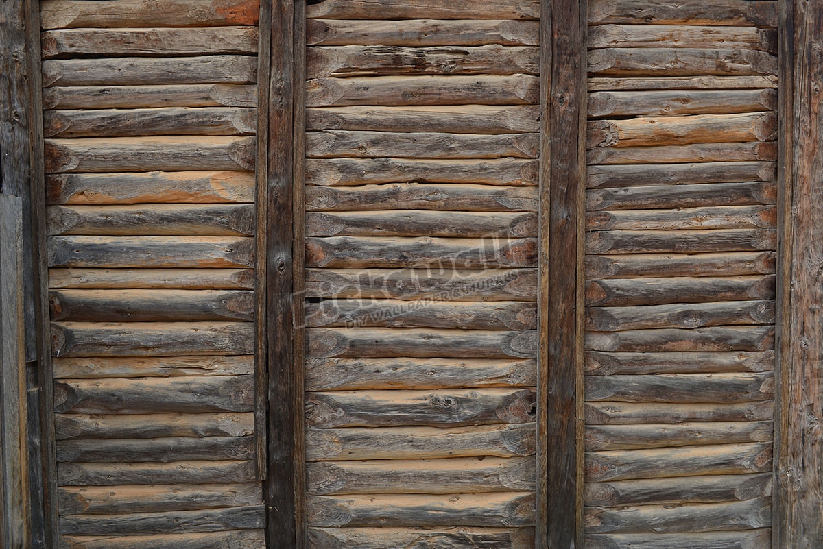 Stacked Log Wall - Pickawall