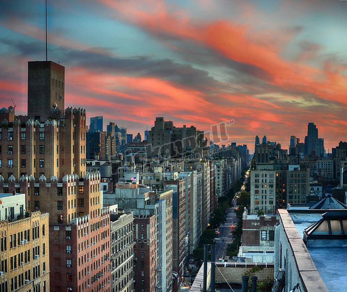 Manhattan at sunset - Pickawall