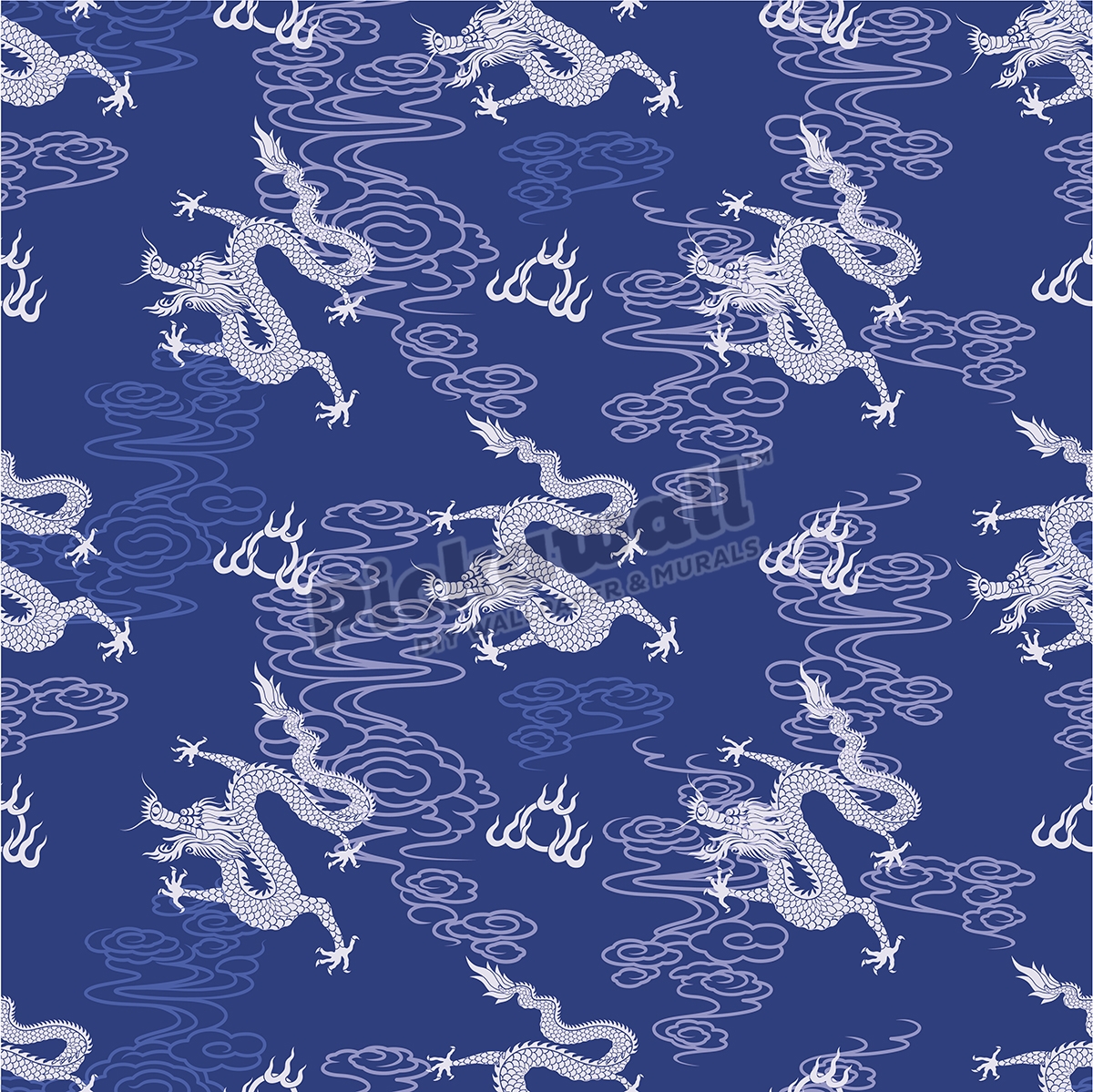 Kids nursery – Dragon Pattern - Pickawall